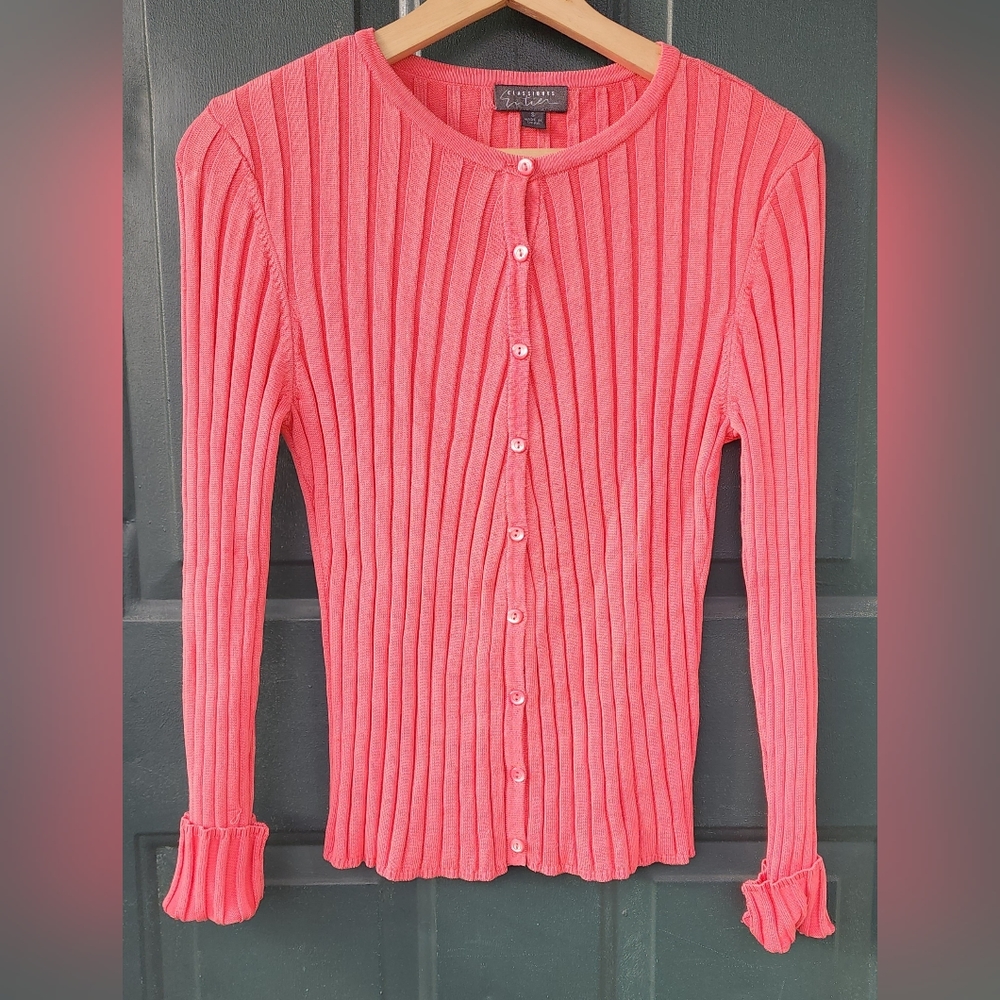 Classiques Entier Sizes 90% Silk Pink Button Down Lon… - Gem